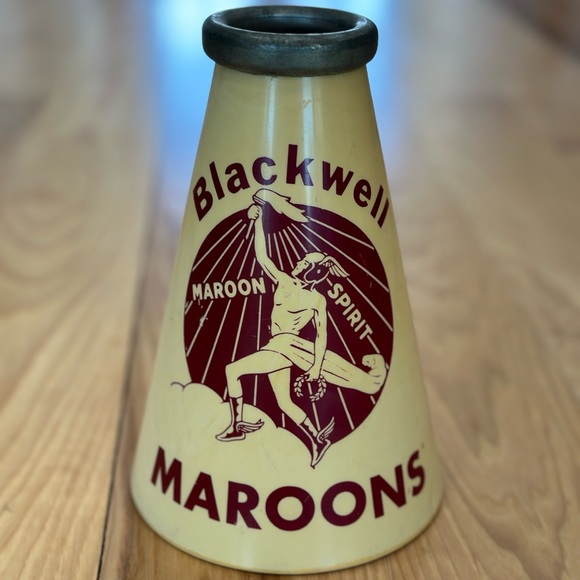 Other | Vintage High School Megaphone Blackwell Maroons | Poshmark